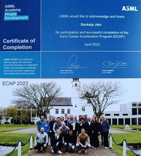 Sankalp Jain On Linkedin Learning People Lifeatasml Proudtobepartofit