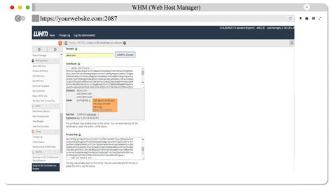How To Install SSL In The Domain Through WHM Reseller Part TOSHOST LTD