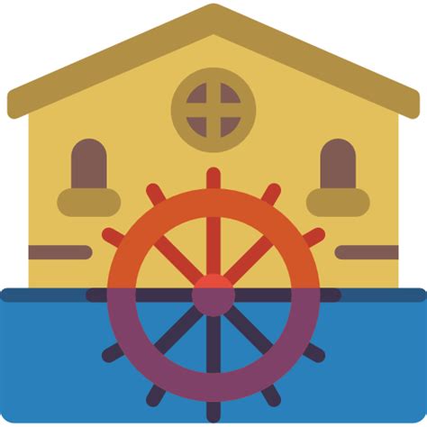 Water Mill Basic Miscellany Flat Icon