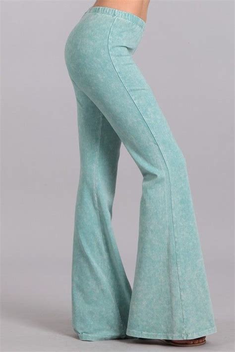 Chatoyant Mineral Wash Bell Bottoms Mint Bell Bottoms Bell Bottom