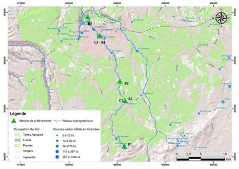 Sampling Stations Position From Upstream To Downstream Based On