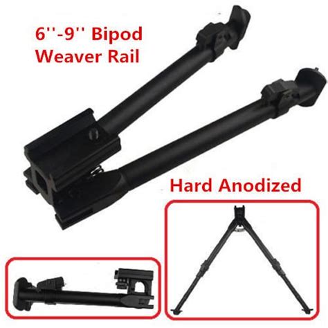 DB TAC Bipod For Weaver And Picatinny Rail And Mount Bottom Rail 6 To 9 Length DB TAC