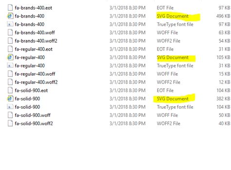 Fonts Fontawesome 5 Missing Fa Brands Svg Stack Overflow