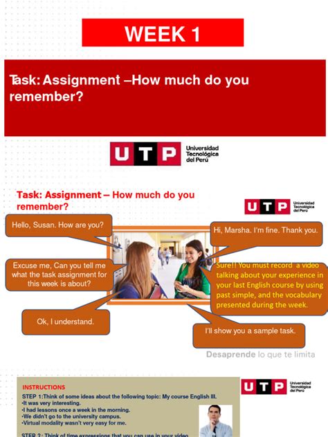 pre grado week 1 task assignment how much do you remember pdf