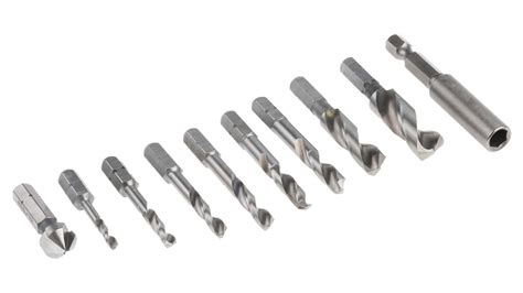4450905 Exact 11 Piece Twist Drill Bit Set For Metal 10mm Max 3mm