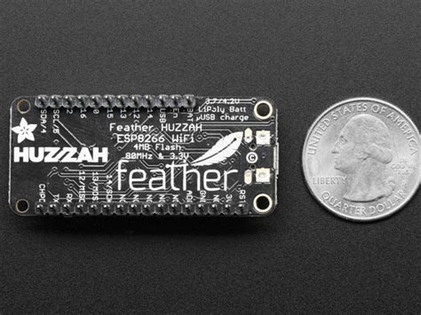 Assembled Adafruit Feather Huzzah With Esp8266 Wifi With Headers Kiwi Electronics
