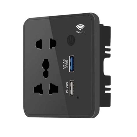 Smart WiFi Single Socket Black Smart Home Tanzania