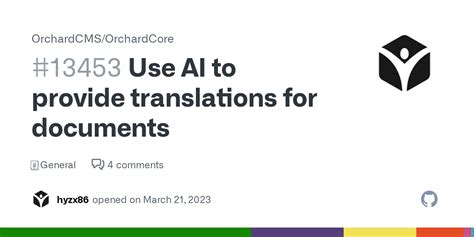 Use Ai To Provide Translations For Documents · Orchardcms Orchardcore