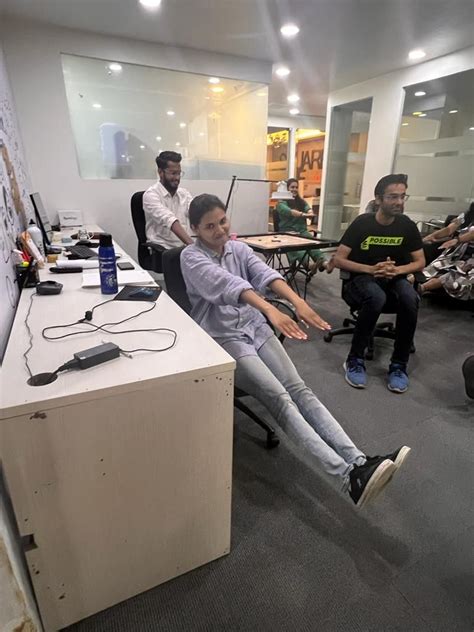 Shruti Meshram On Linkedin Chairyoga Stressrelief Officefun