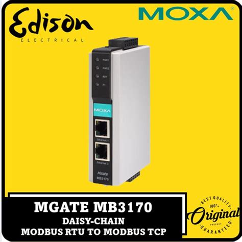 Jual Moxa Mgate Mb3170 1 Port Advanced Serial To Ethernet Modbus Gateway Jakarta Barat