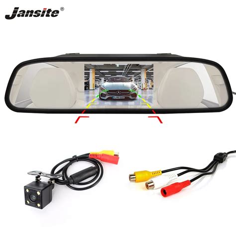 Jansite 4," TFT lcd монитор автомобиля дисплей камера s Обратная камера ...