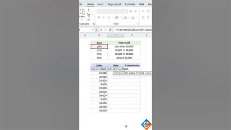 Excel Commission Crafting Navigating Sales Commissions With Nested If 💼💰📊 Excel
