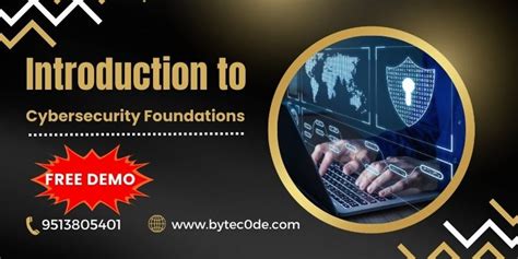 Introduction To Cybersecurity Foundations Understanding The Basics