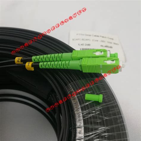 สายสำเรจรปไฟเบอรออฟตก ภายนอก Outdoor หว SC APC SC APC สเขยว หวค Duplex CORE แบบมส