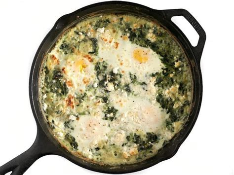 Creamed Spinach Baked Eggs Budget Bytes