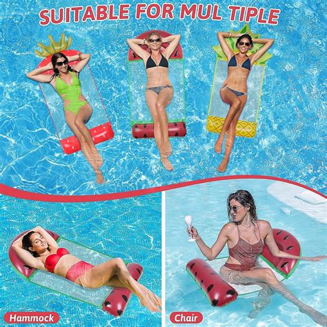 Hamac Piscine 4 In 1 Matelas Piscine Gonflable Matelas Flottant Pour