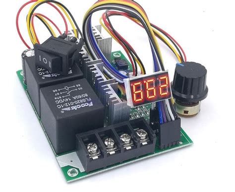 Pwm Motor Speed Controller Dc 10 55v Digital Led Display Electronics World
