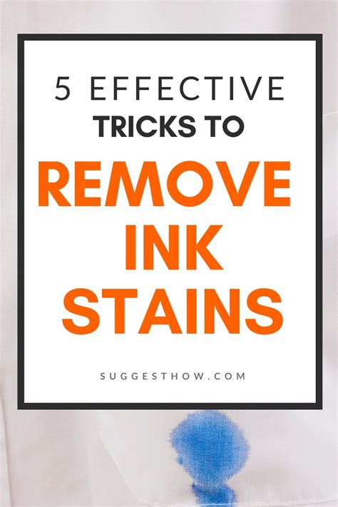 6 Easy Hacks To Remove Ink Stains From Clothes And More