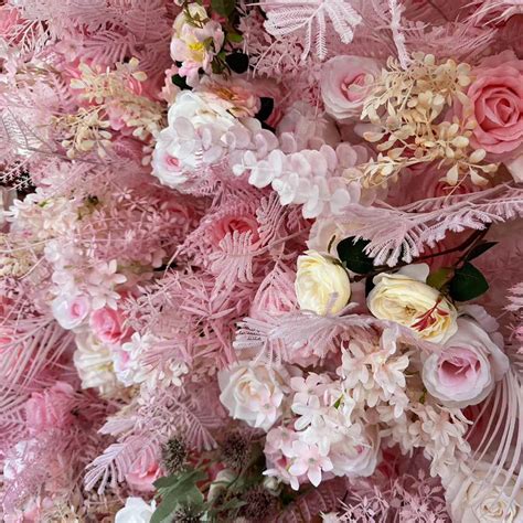 Fabric Artificial Flower Wall Ubackdrop