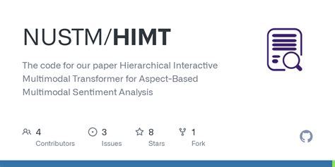 GitHub NUSTM HIMT The Code For Our Paper Hierarchical Interactive