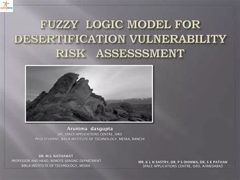 Ppt Fuzzy Logic Model For Desertification Vulnerability Risk Assesssment Powerpoint