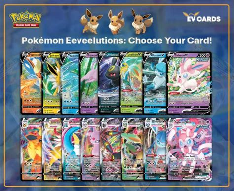 Pokemon Eeveelutions Choose Your Card Sylveon Leafeon Espeon Umbreon