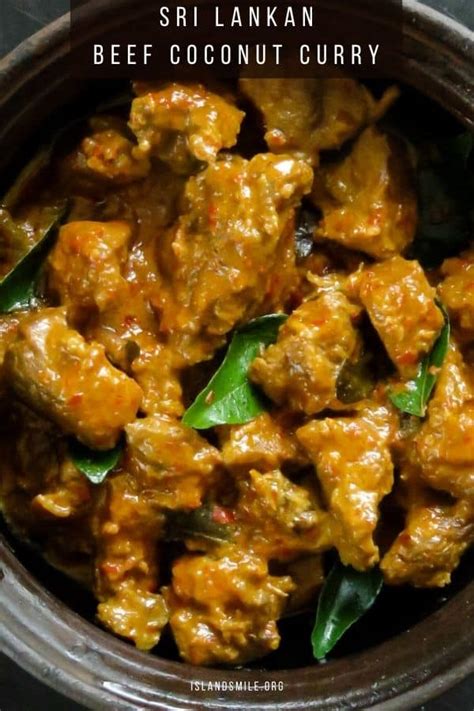 Beef Coconut Curry Sri Lankan Style Village Style Naattu Aviyal