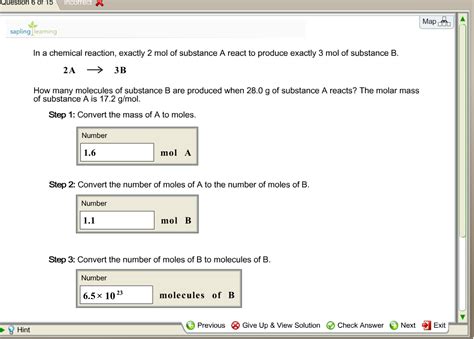 Solved Question 6 15 15 Ncorrect Map Sapling Earning In A