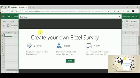 How To Create A Survey In Excel 365 Templates Sample Printables