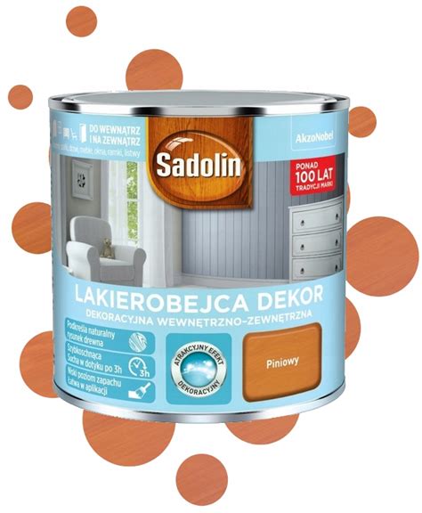 Sadolin Lakierobejca do drewna DEKOR Piniowy 0 25L 19 80 zł Bejce Lakierobejce Chemia