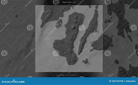 Negros Island Philippines Highlighted And Labelled Topo Humanitarian