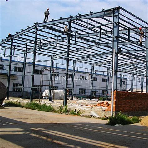 Gable Frame Industrial Prefabricated Light Metal Building For Steel Structure Warehouse Workshop