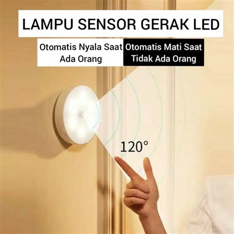 Lampu Pintar LED Sensor Gerak Tempel Magnetic Lampu Sensor Gerak