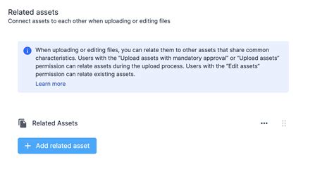 Enable And Manage Related Assets Setting Bynder Support