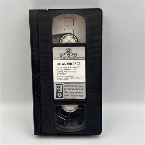 The Wizard Of Oz Vhs Release Judy Garland Movie Musical Classic Film £9
