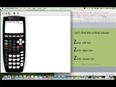 How To Find Critical Value Zc On Ti