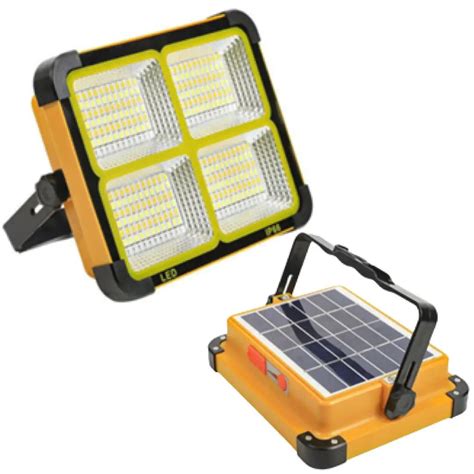 Мощный Фонарь Прожектор с Солнечной Панелью и Аккумулятором 15000 Mah Павербанк на Солнечной