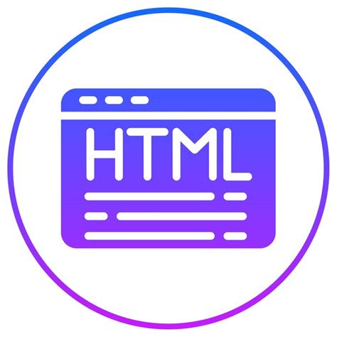 Premium Vector Html File Icon