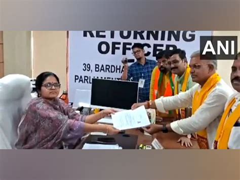 West Bengal Bjp Leader Dilip Ghosh Files Nomination Papers For Ls Polls