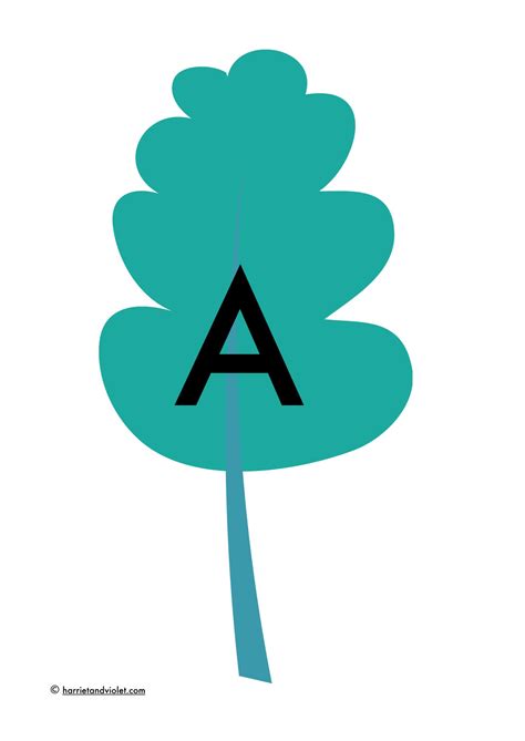 Leaf A Z Display Lettering Free Teaching Resources Print Play