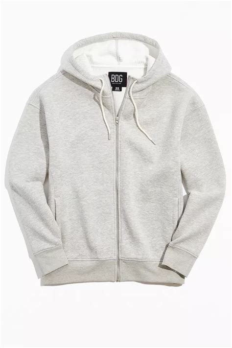 Bdg Waffle Knit Zip Hoodie Urban Outfitters