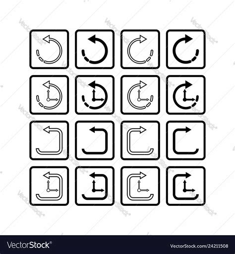 Isolated Undo And Redo Icon Royalty Free Vector Image