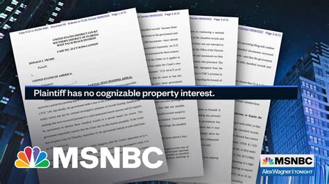 In Appeal Doj Explains Judge Cannons Error In Pausing Trump Documents