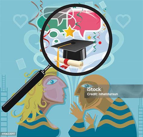 Graduation Cap And Diploma向量圖形及更多大學圖片 大學 放大鏡 人 Istock