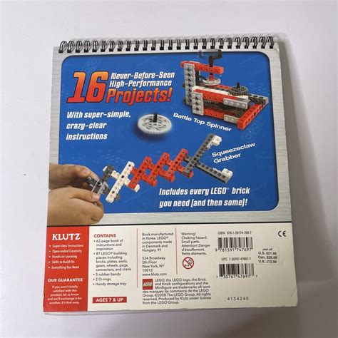 Lego Crazy Action Contraptions 16 Projects 100 Klutz Certified Retire