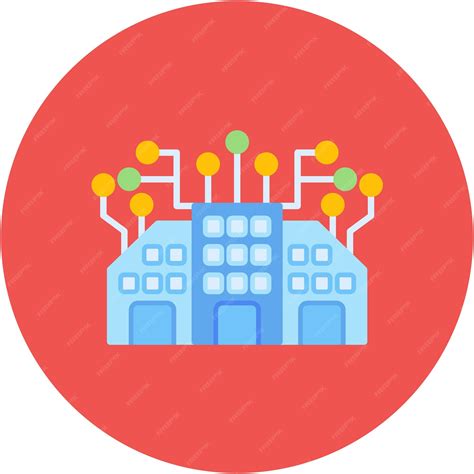 Premium Vector Smart City Vector Illustration Style