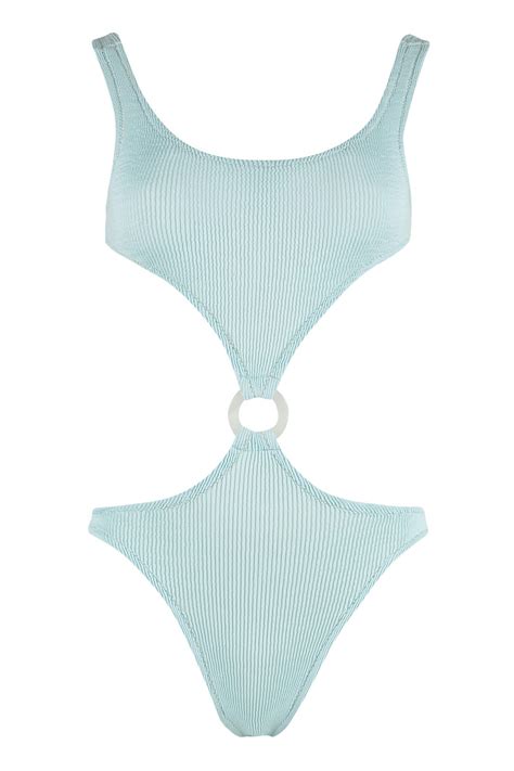 Reina Olga Augusta One Piece Swimsuit Blue Editorialist