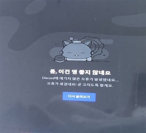 디스코드 오류 지식in