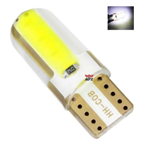 LAMPADA T10 SILICONADA COB6 LED W5W BRANCO 12V Shopee Brasil