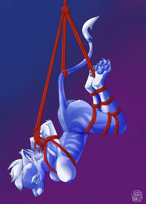 Rule 34 Anthro Bondage Bondage Bound Breasts Canid Canine Canis